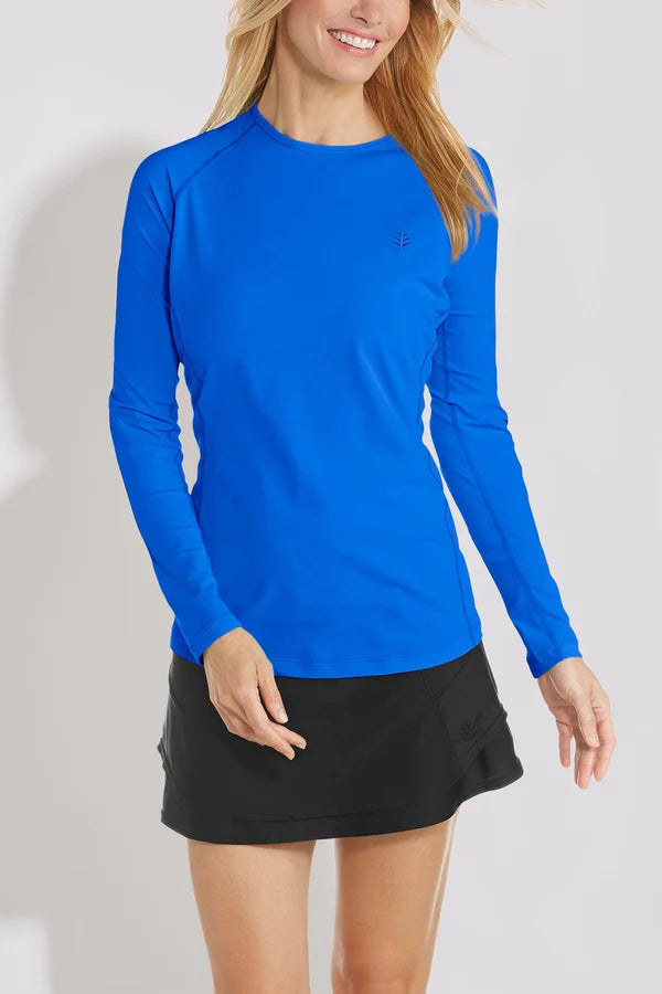 Coolibar Women's UV protective Long-sleeve swim shirt (Rashguard ...
