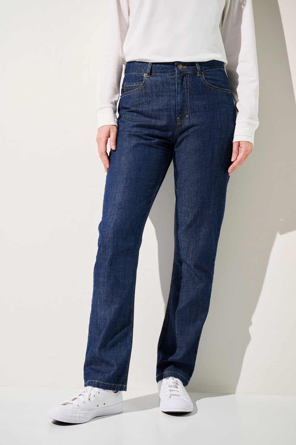 Women's UV Protective Jeans, Dark Denim, Saint-Malo UPF 50+– Ker Sun