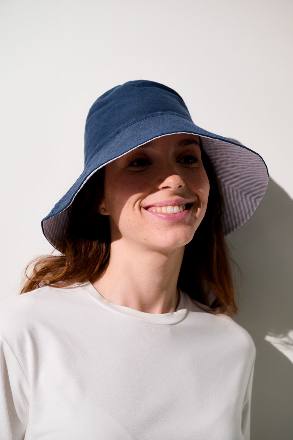 Bob réversible anti-UV Femme Bleu, Sylt, UPF 50+– Ker Sun