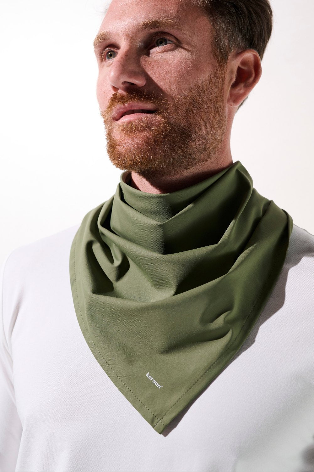 Men's Green UV Protection Bandana, Oasis, UPF 50+– Ker Sun USA