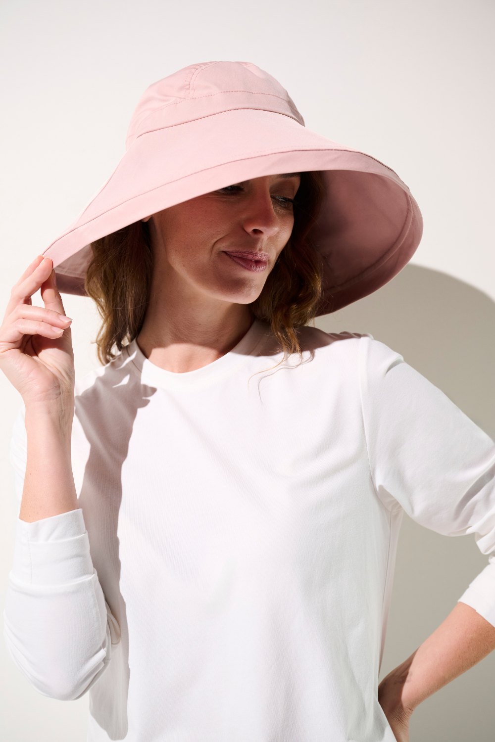 Women's Pink UV Sun Hat, Faro, UPF 50+– Ker Sun