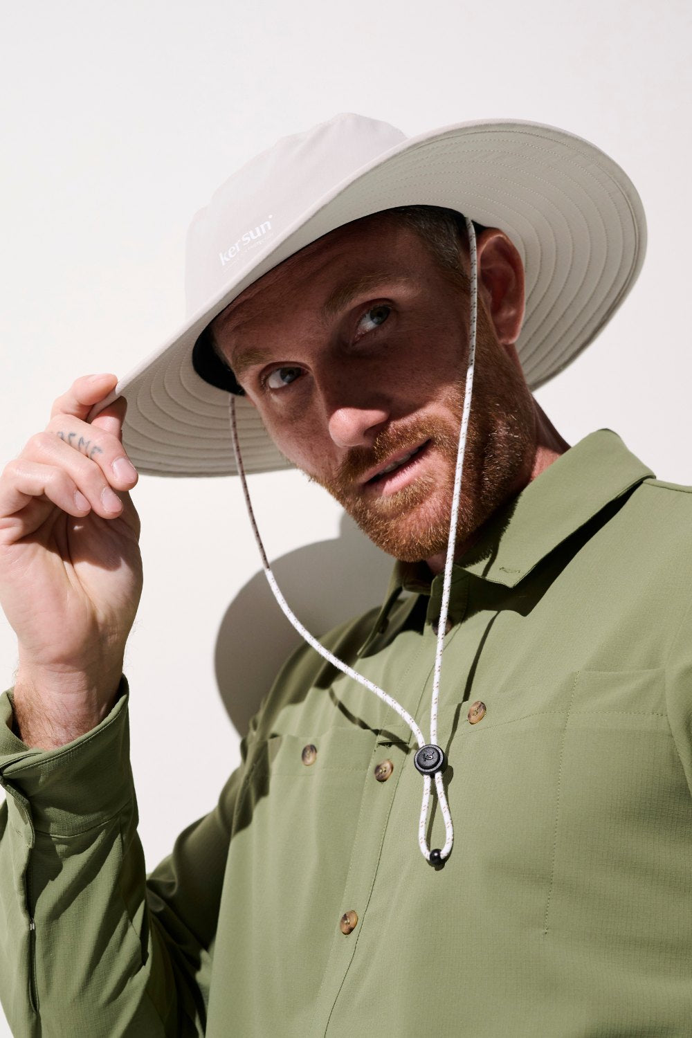 Men's UV Sun Hat, Oasis, Grey, UPF 50+– Ker Sun USA